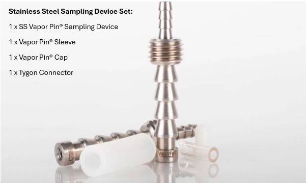 Stainless Steel Vapor Pin® Sampling Device/Set – Site Investigation Supply